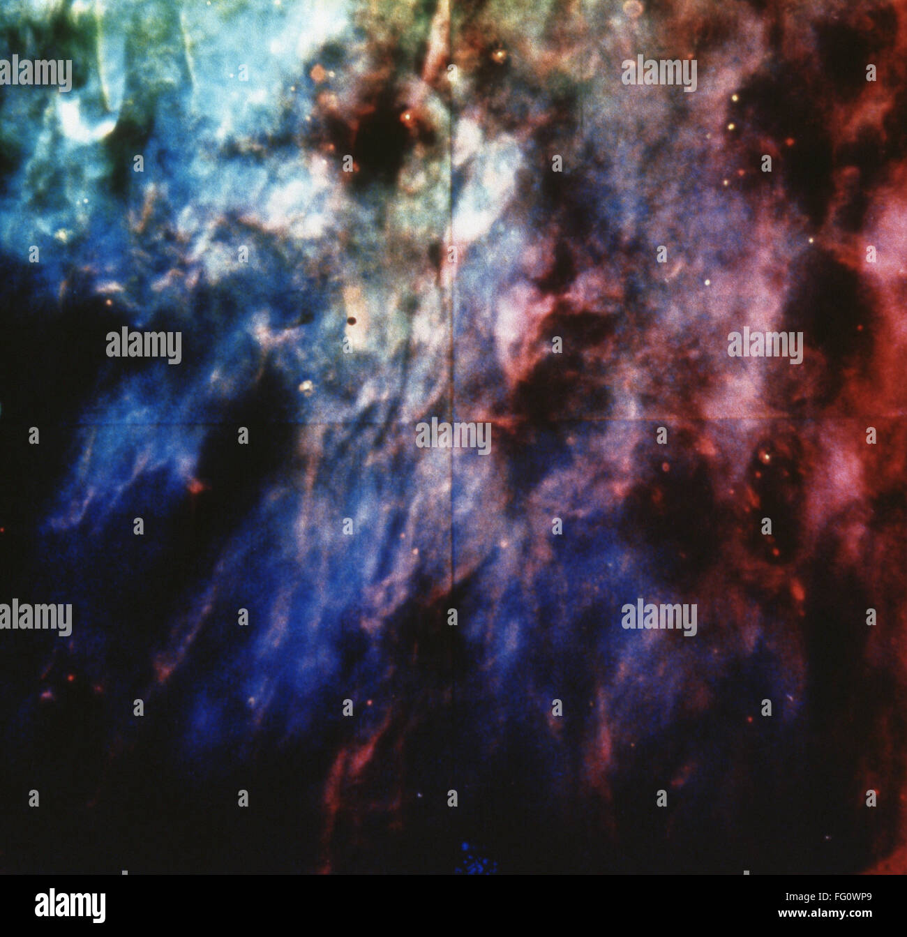 SPACE: ORION NEBULA. /nA "window-curtain" structure in the Orion Nebula ...