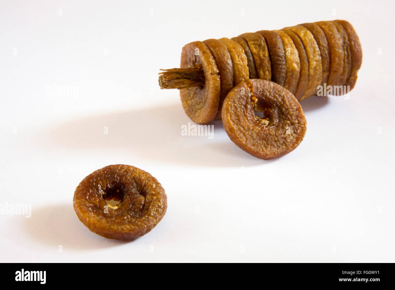 Dry Fruits , Anjir Fig on white background Stock Photo - Alamy