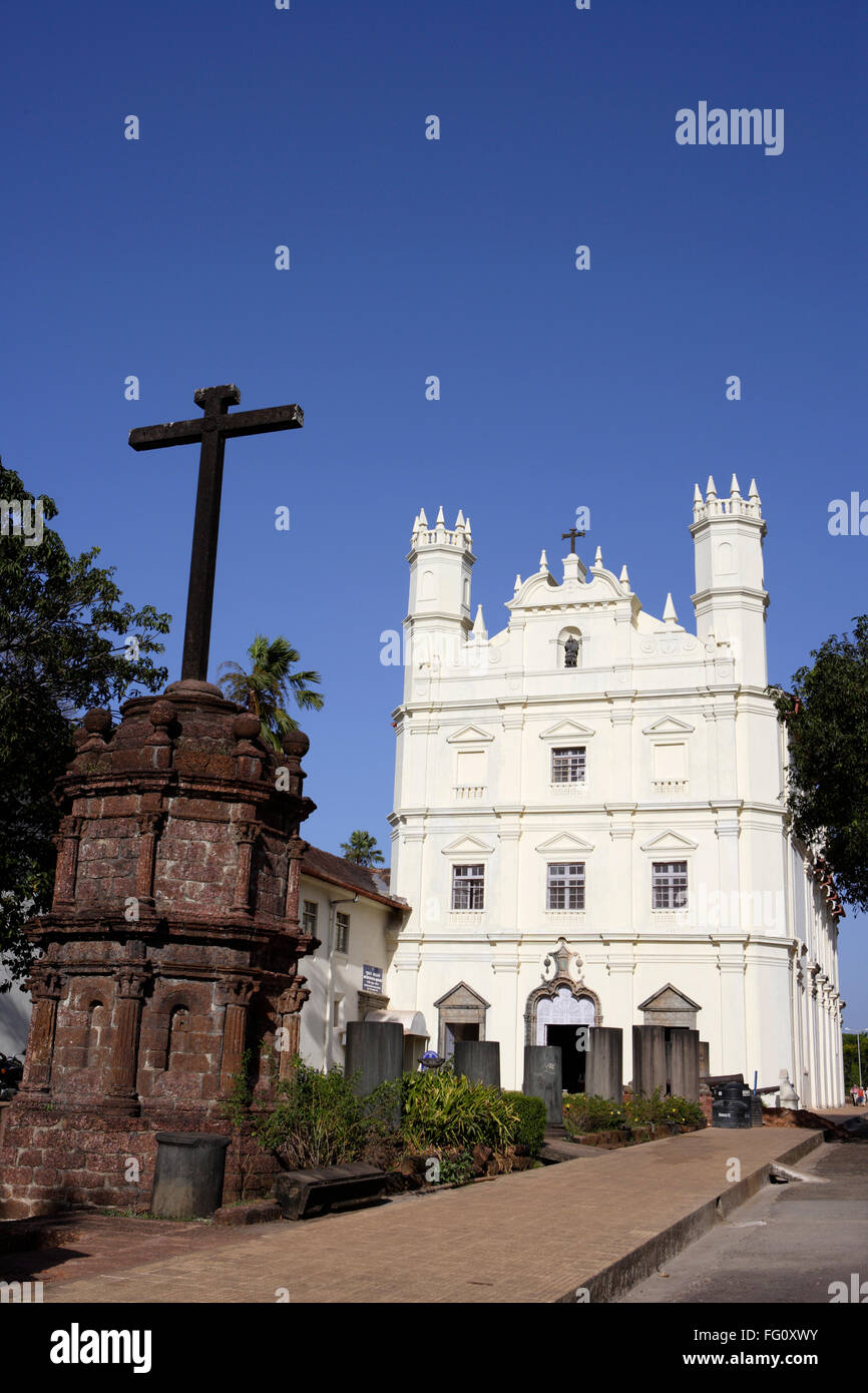 Holy cross in compound of church of St. Francis Of Assisi 1521 A.D ...