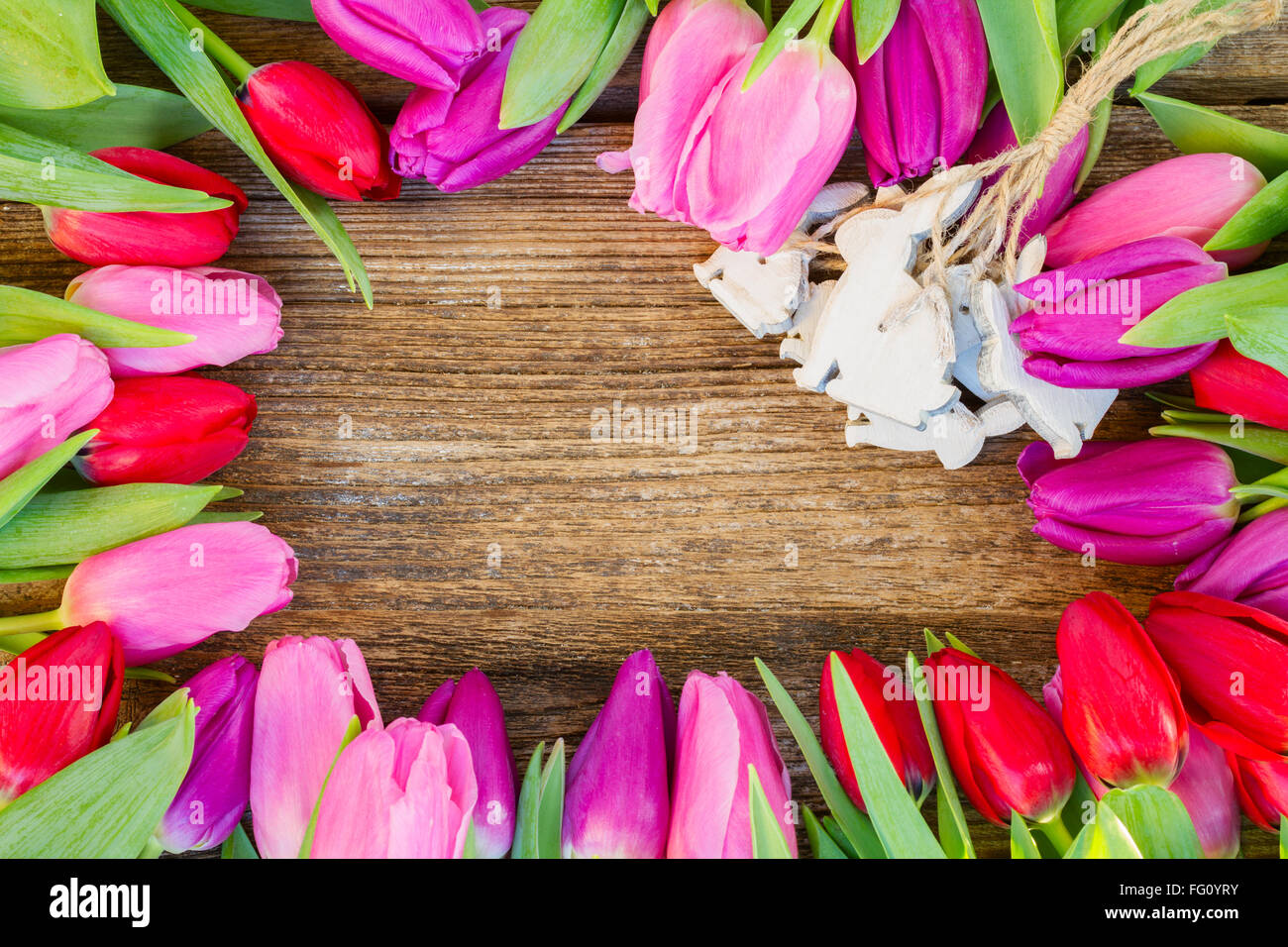 eater frame with flowers Stock Photo - Alamy