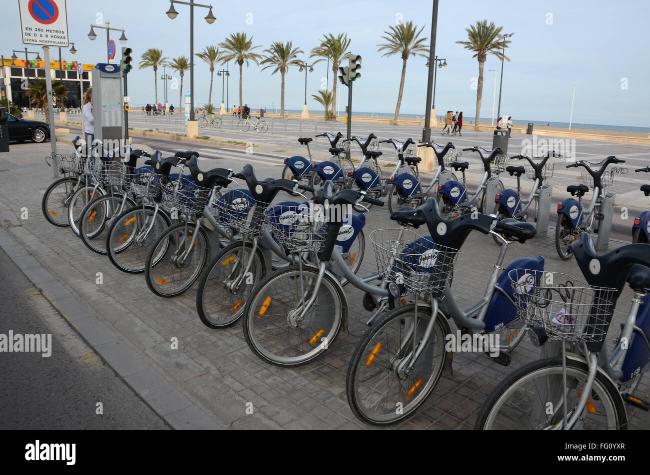 Valenbisi, the bike rental scheme in Valencia Spain Stock Photo - Alamy