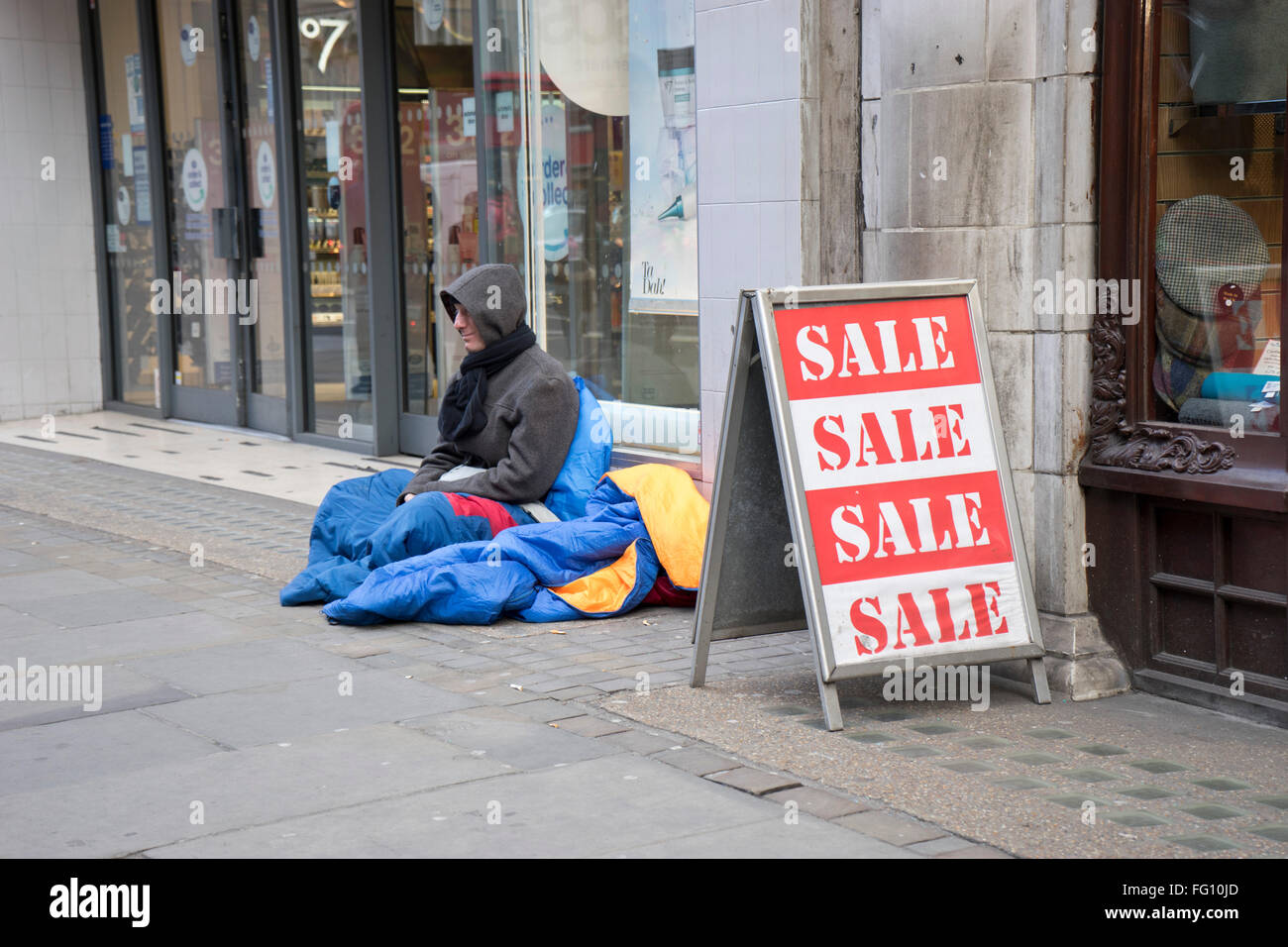 Homeless london man hi-res stock photography and images - Alamy