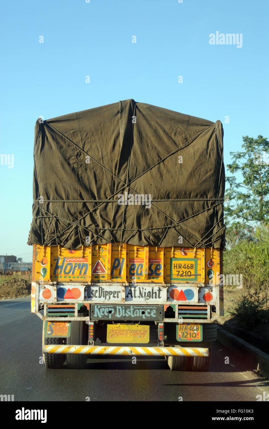 Indian truck back hi-res stock photography and images - Alamy