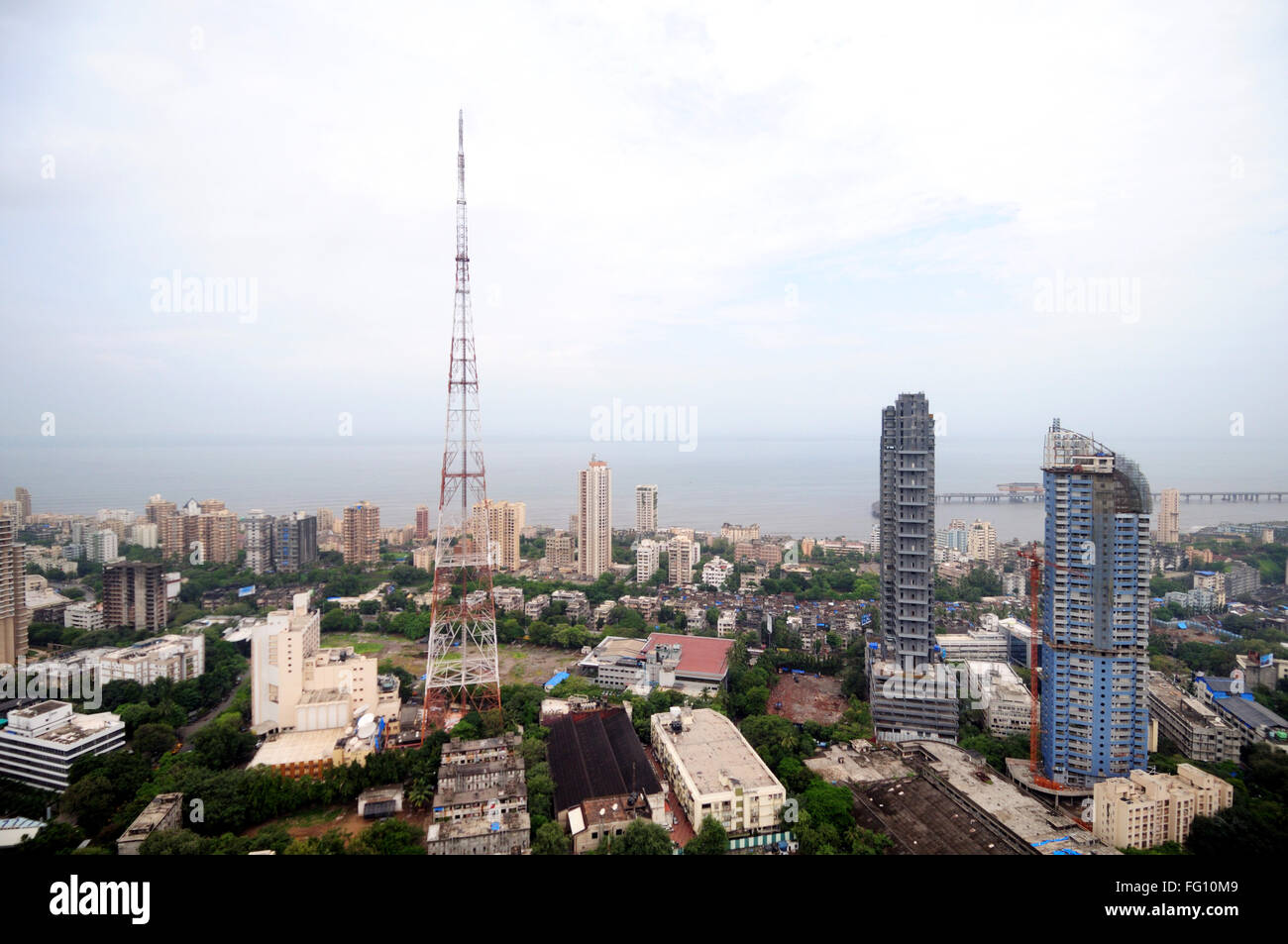 aerial view of worli ; Bombay Mumbai ; Maharashtra ; India Stock Photo ...