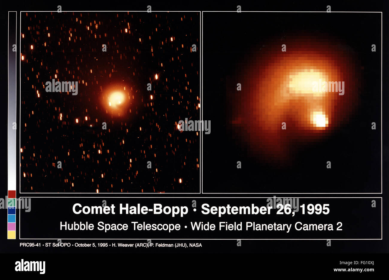 COMET HALE-BOPP, 1997. /nThe Comet Hale-Bopp, photographed by Hubble ...