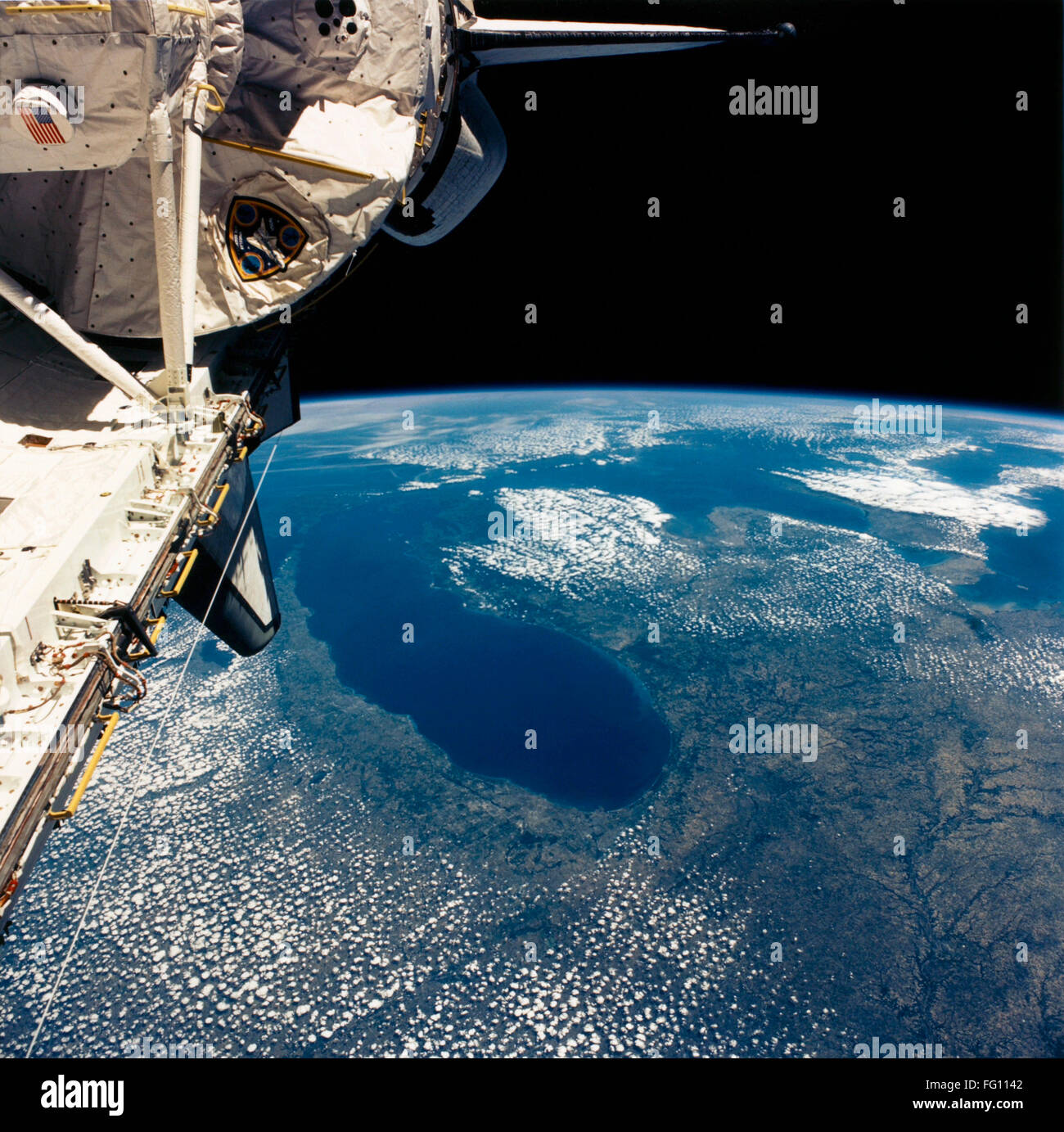 EARTH FROM SPACE, 1991. /nView of the Great lakes region, including ...