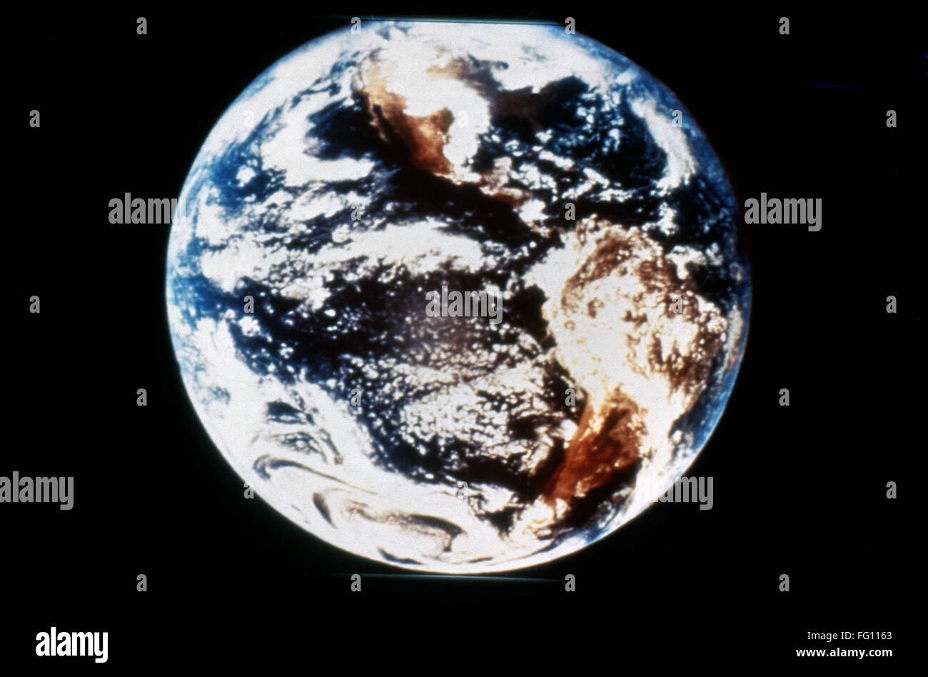EARTH FROM SPACE, 1968. /nA view of North and South America ...