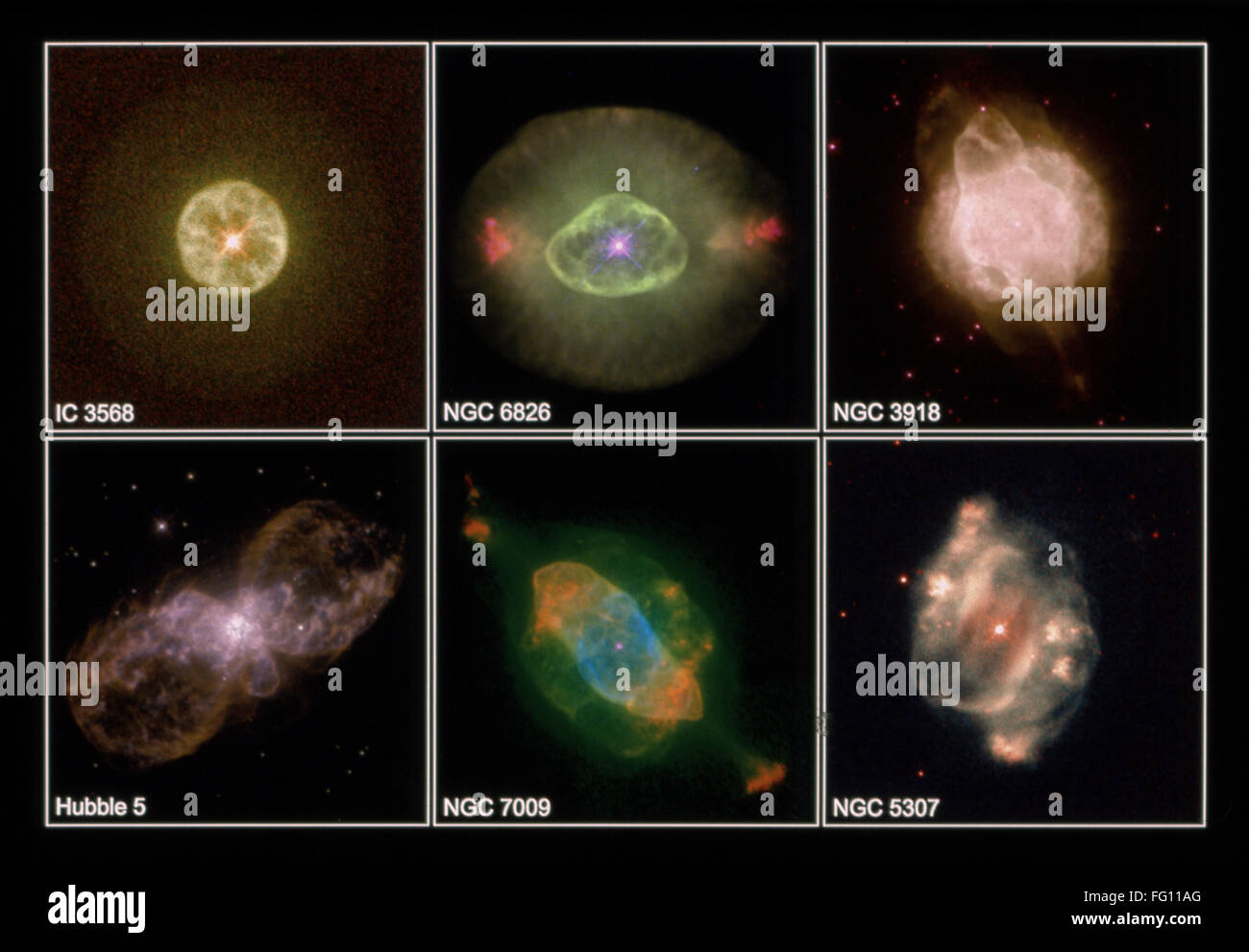 SPACE: NEBULAE. /nA variety of planetary nebulae, photographed by NASA ...