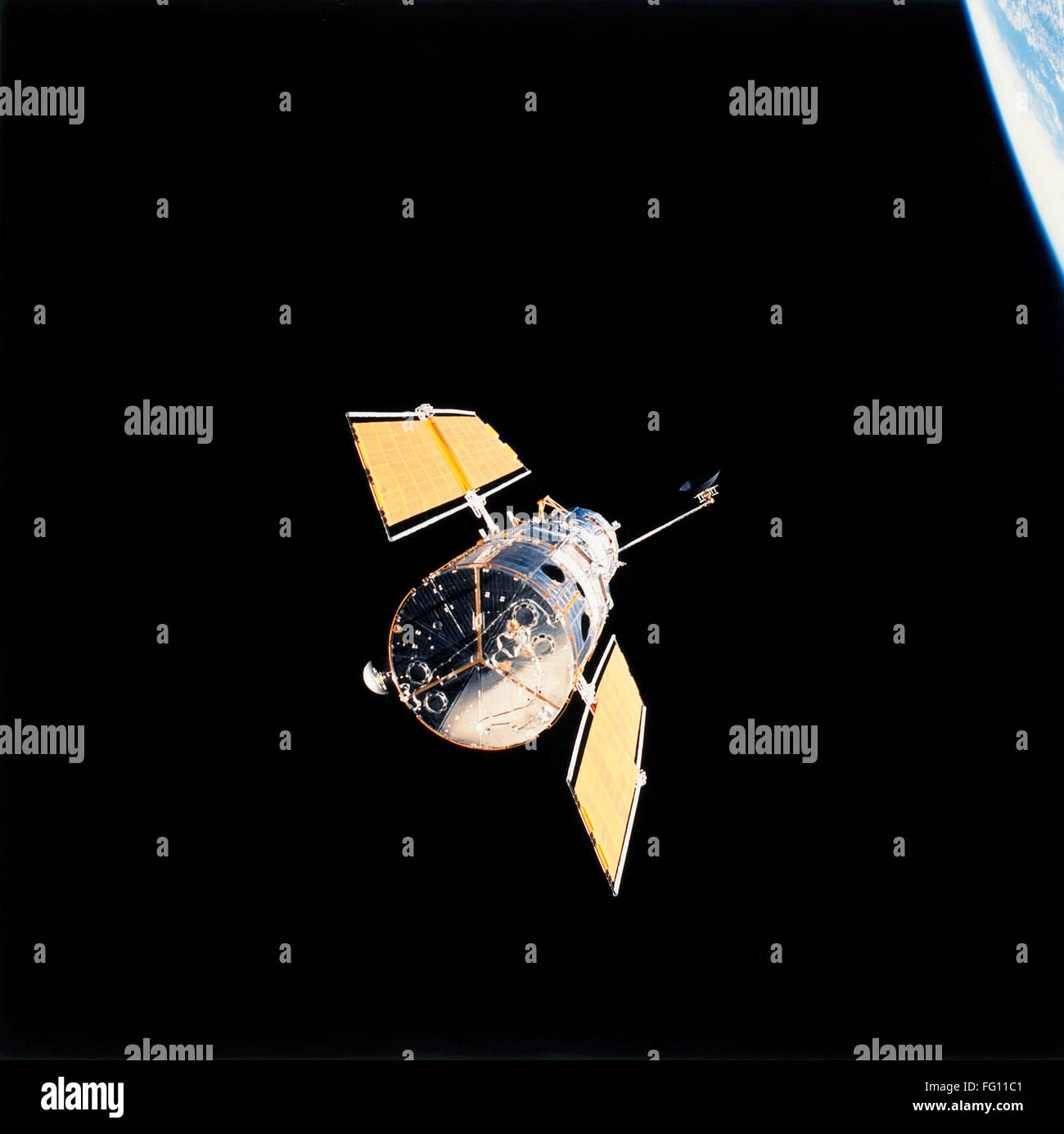 HUBBLE TELESCOPE, 1993. /nThe Hubble Space Telescope after being ...