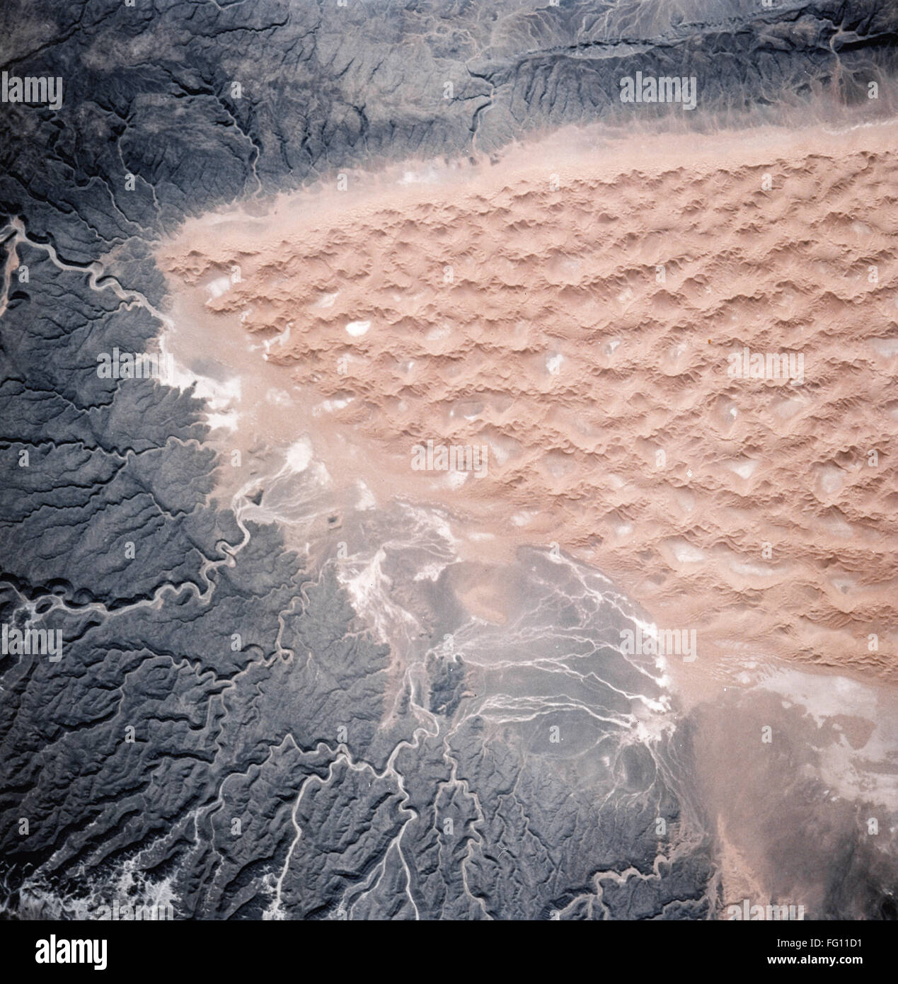 EARTH FROM SPACE, 1995. /nA view of the Tifernine dunes of the Sahara ...
