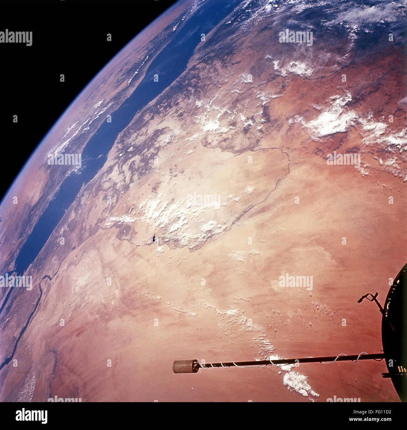 EARTH FROM SPACE, 1966. /nA view of Egypt, Sudan, Ethiopia and Saudi ...