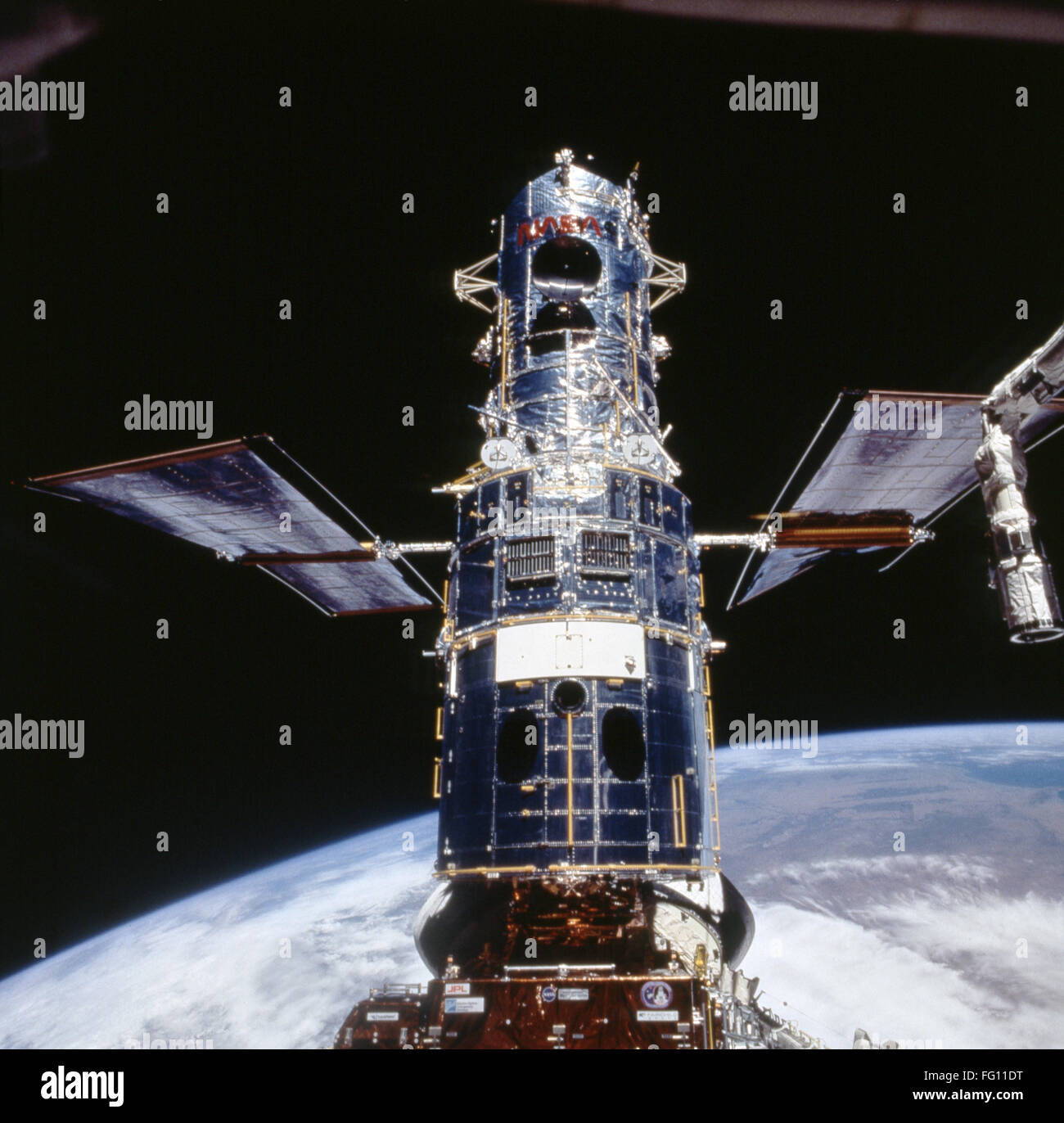 HUBBLE TELESCOPE, 1993. /nThe Hubble Space Telescope in the Space ...