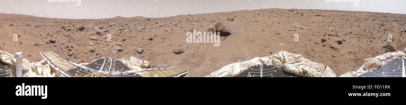 MARS: PANORAMA, 1997. /nA 360 degree panorama of the landscape of Mars ...