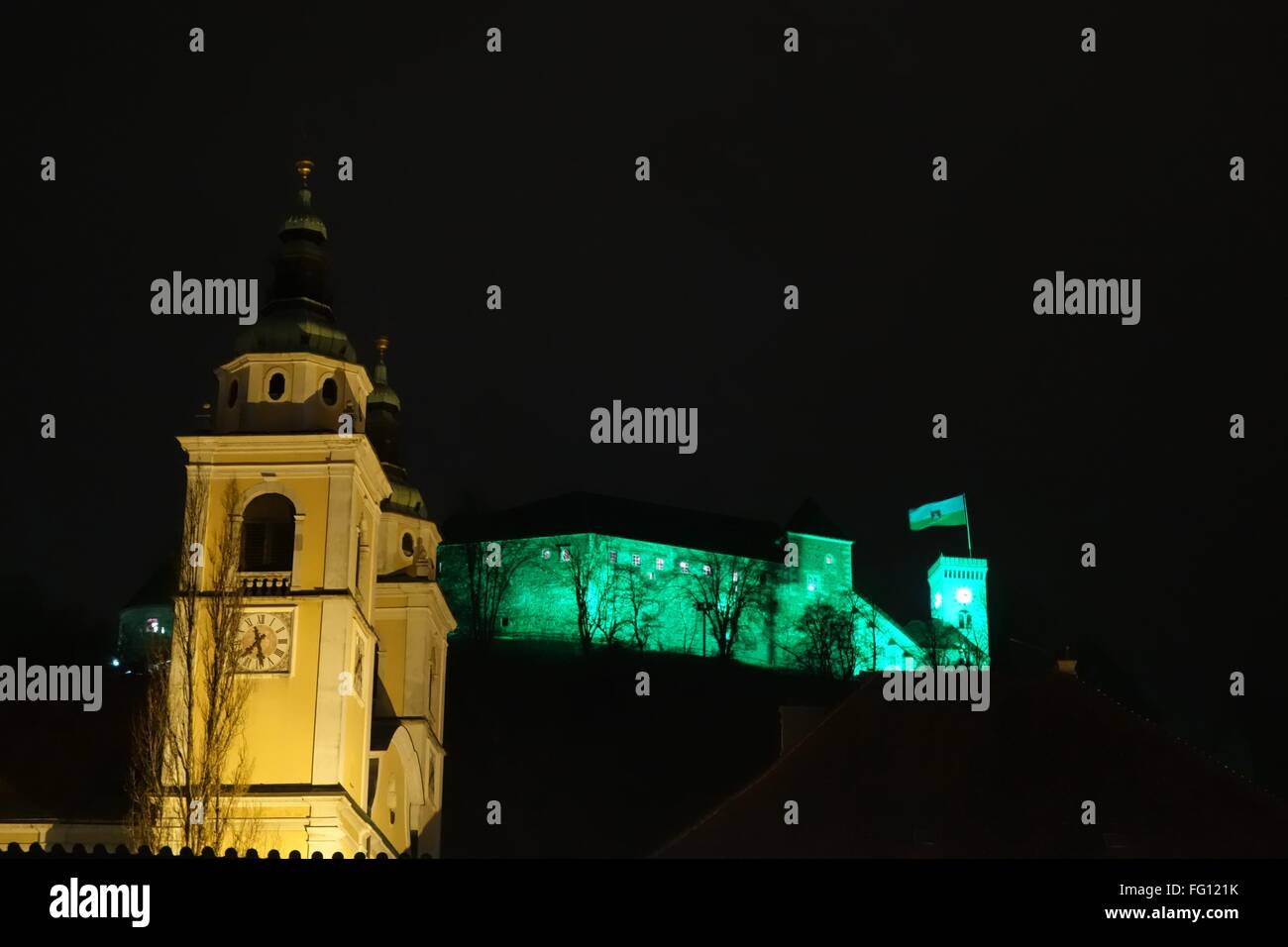 Ljubljanski grad - Ljubljana Castle Stock Photo - Alamy