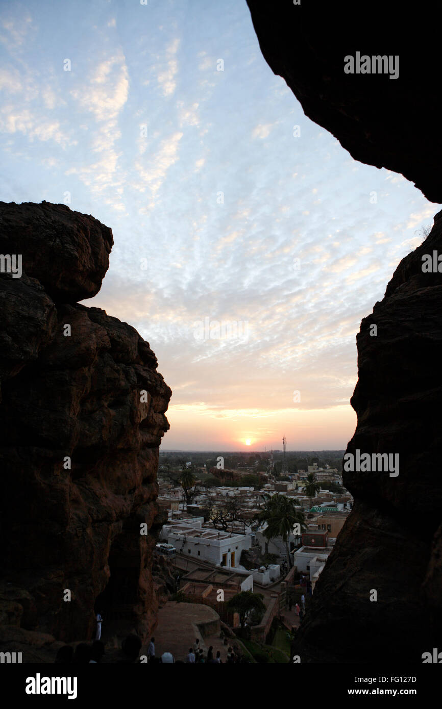 Badami , Chalukya , Rock Cut Cave Temple , District Bagalkot , State ...