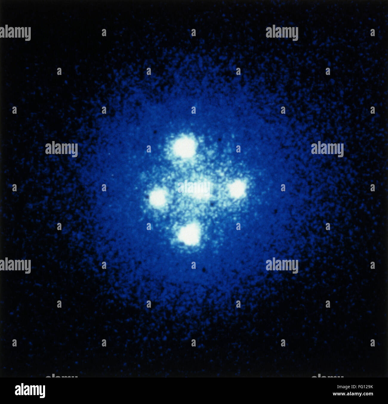 SPACE: EINSTEIN CROSS. /nA view of the Einstein Cross, a quasar in the ...