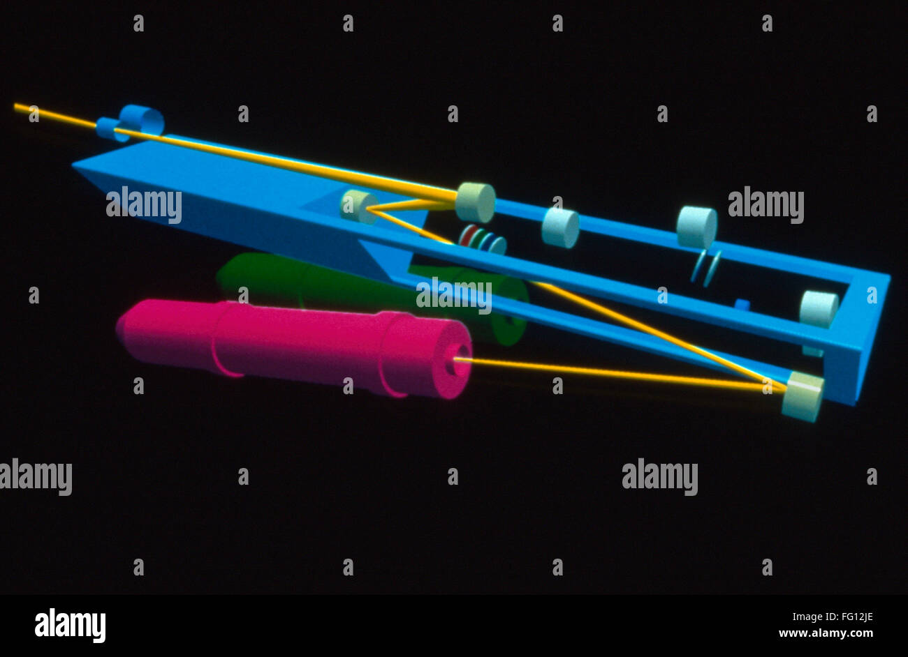 SPACE TELESCOPE, c1991. /nGraphic showing how light enters the Faint ...