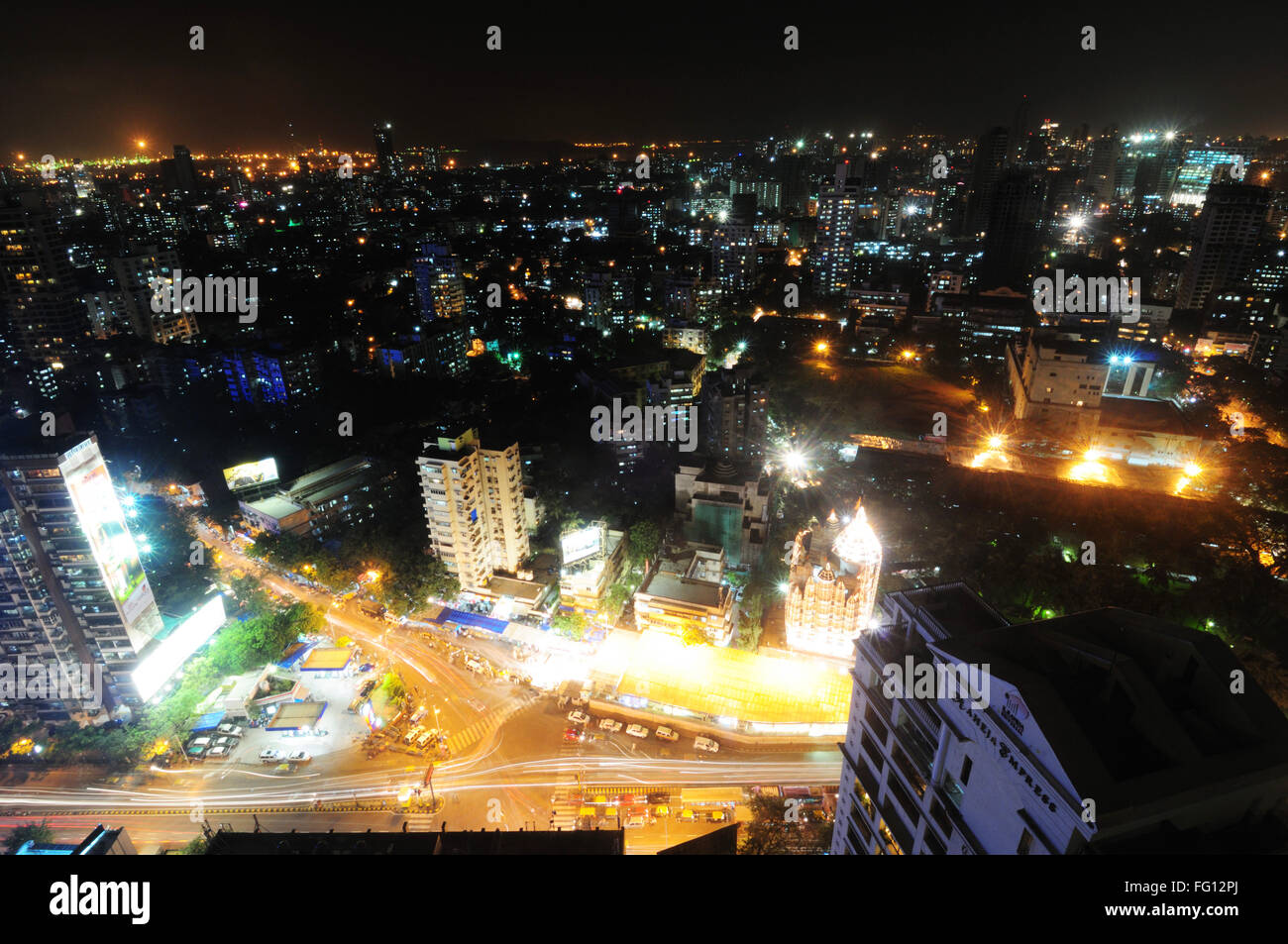 Aerial view prabhadevi siddhivinayak temple hi-res stock photography ...