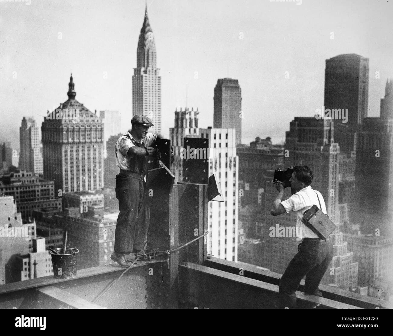 NYC: CONSTRUCTION, c1932./nA photographer, possibly Charles Clyde ...