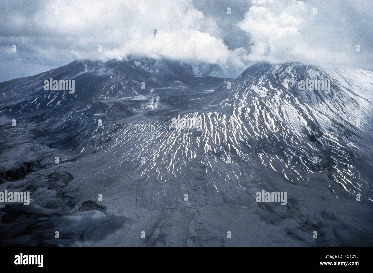 MOUNT ST. HELENS, 1980. /nMount St. Helens in Washington State, viewed ...