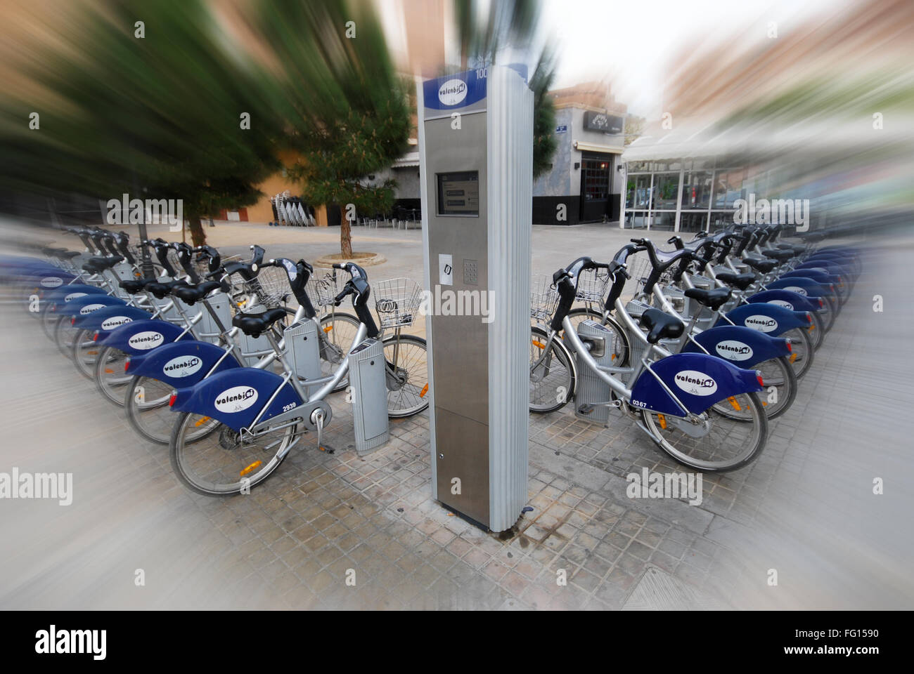 Valenbisi, the bike rental scheme in Valencia Spain Stock Photo - Alamy