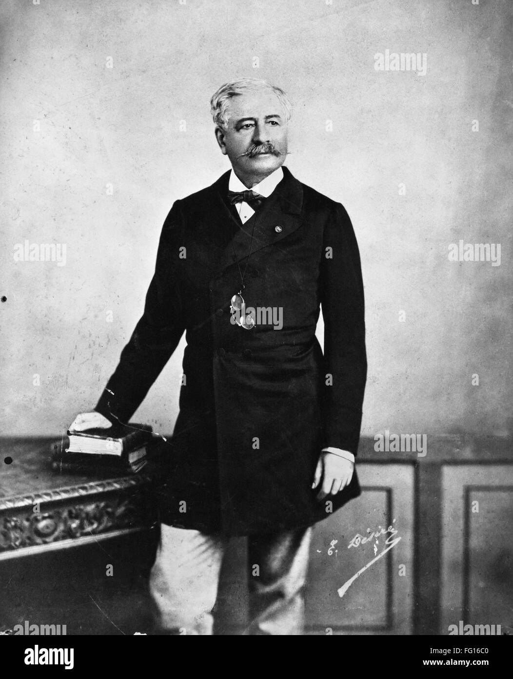 LESSEPS (1805-1894). /nVicomte Ferdinand Marie de Lesseps. French diplomat and developer of the ...