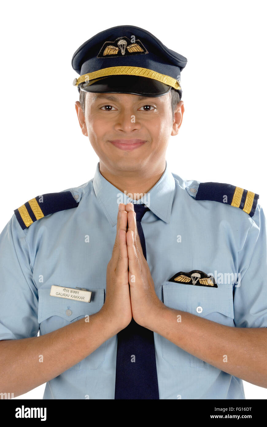 Indian pilot in uniform hi-res stock photography and images - Alamy