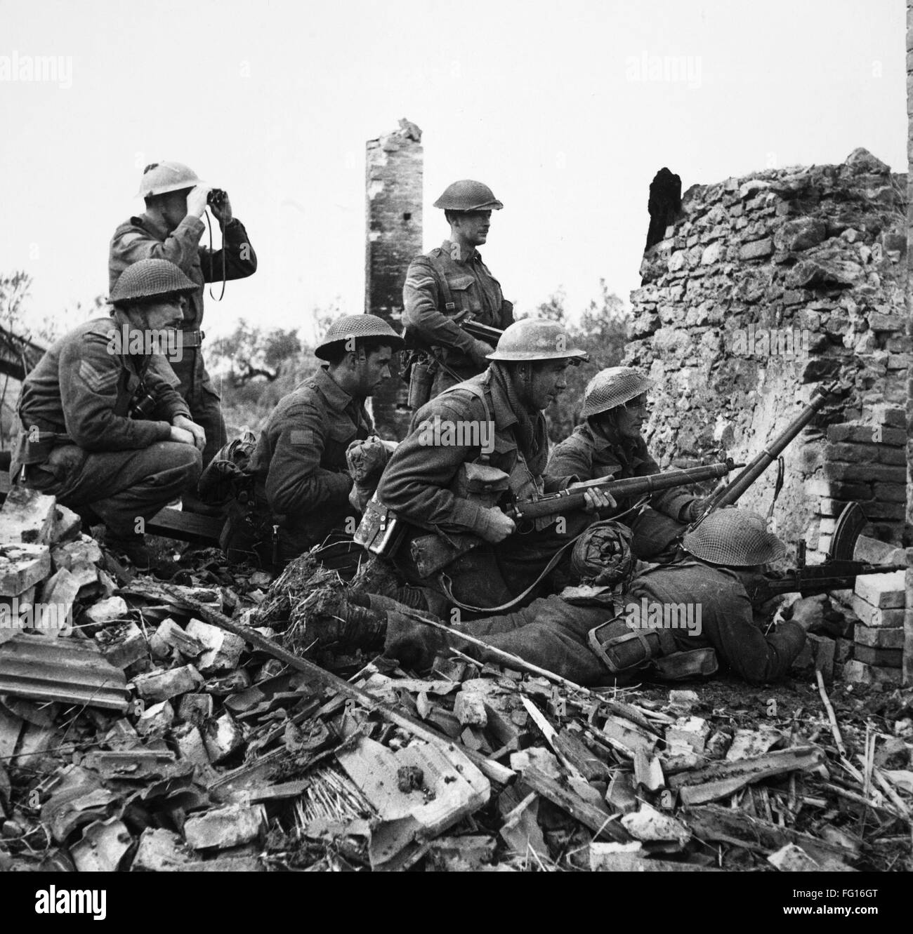 WWII: CANADIAN TROOPS, 1943. /nInfantrymen of the 48th Highlanders of ...