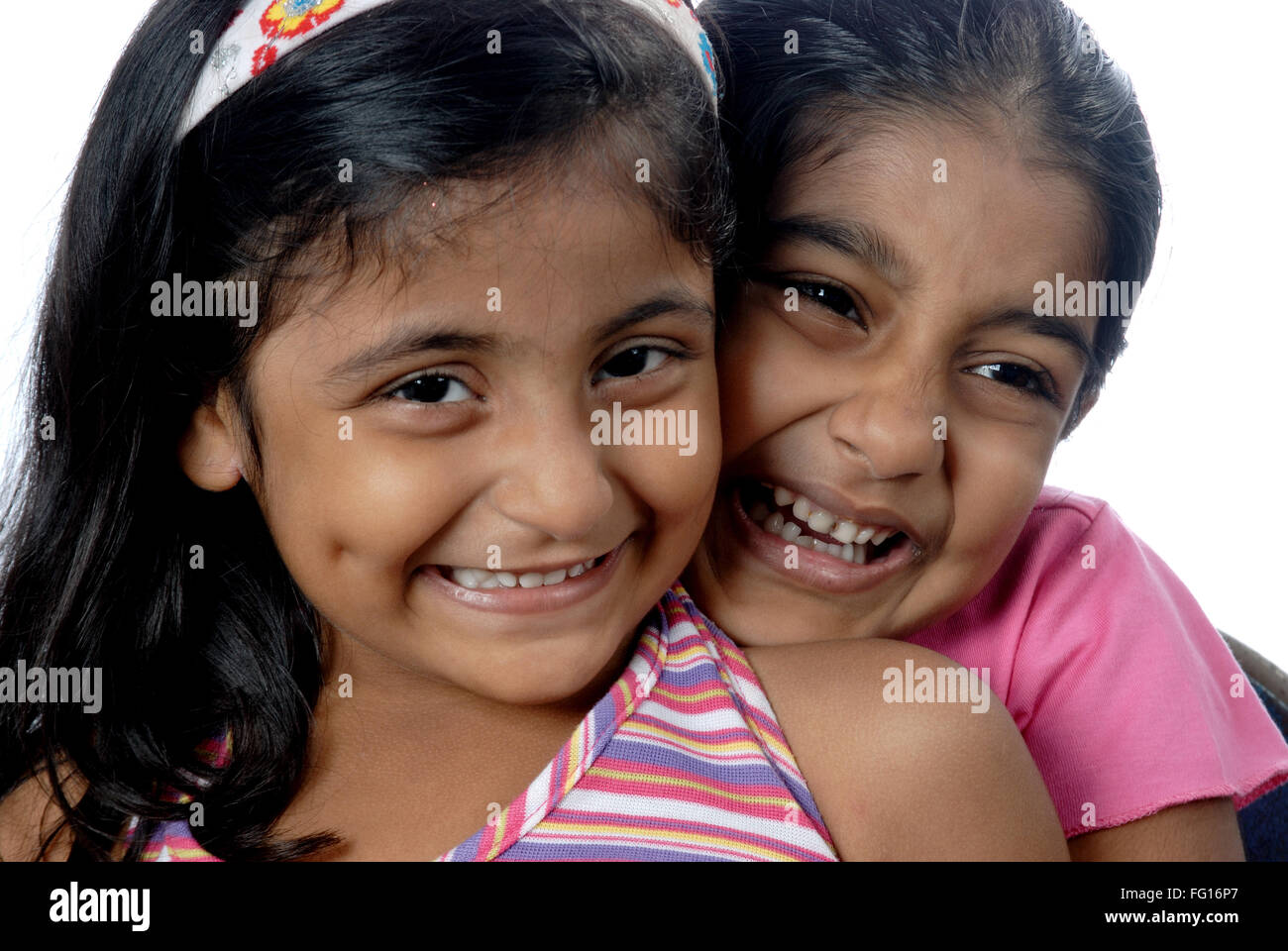 South Asian Indian girls showing mischievous naughty expression MR ...