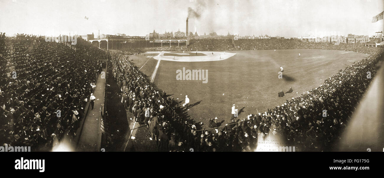 WORLD SERIES, 1906. /nA view from the right-field stands of the fifth ...