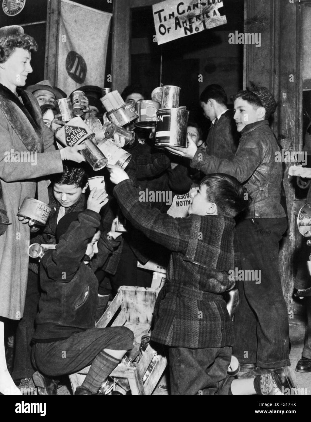 WWII: HOMEFRONT, 1942. /nBoys of the "Tin Can Club of America No. 1 ...