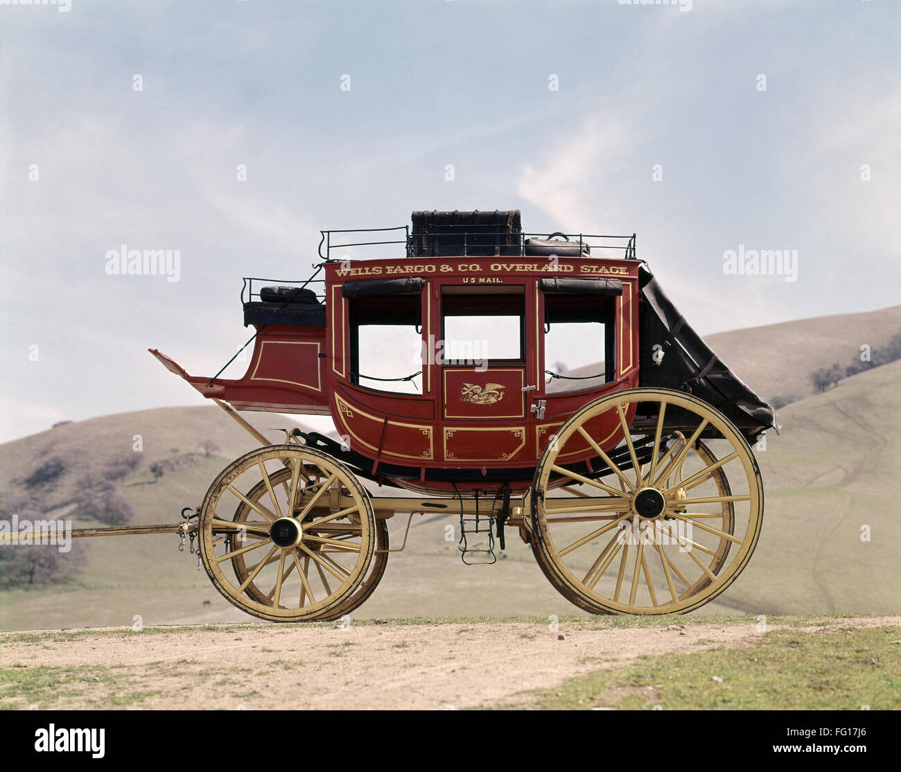 WELLS FARGO STAGECOACH. /nReplica of a Concord stagecoach used by Wells ...
