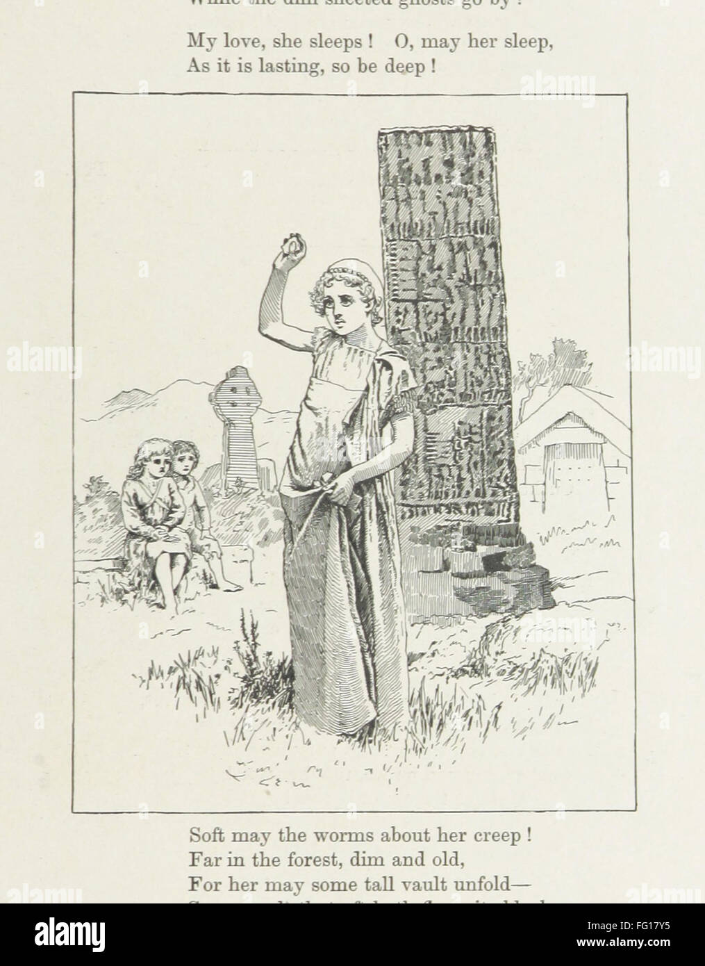 This vintage book, 'The Blue Poetry Book,' edited by Andrew Lang ...