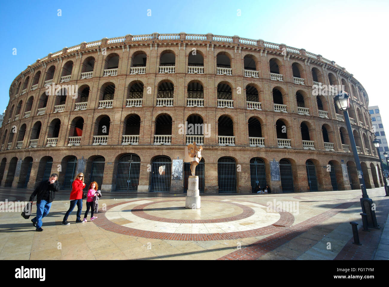 bull fighting arena Plaza de Toros de Valencia, Spain Stock Photo - Alamy