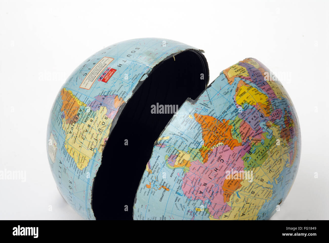 Broken map hi-res stock photography and images - Alamy