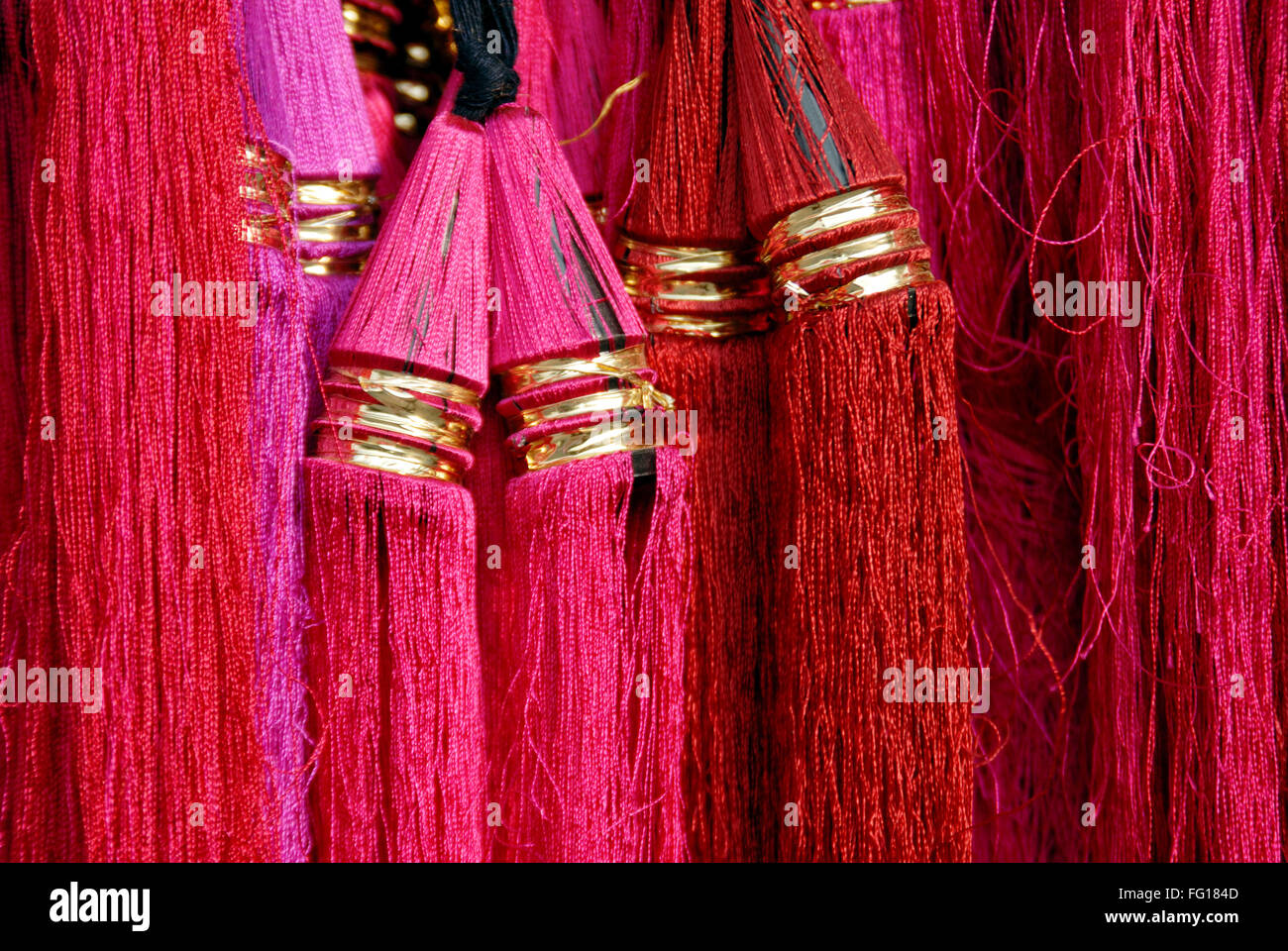 Decorative material , nylon thread , different Color Stock Photo - Alamy