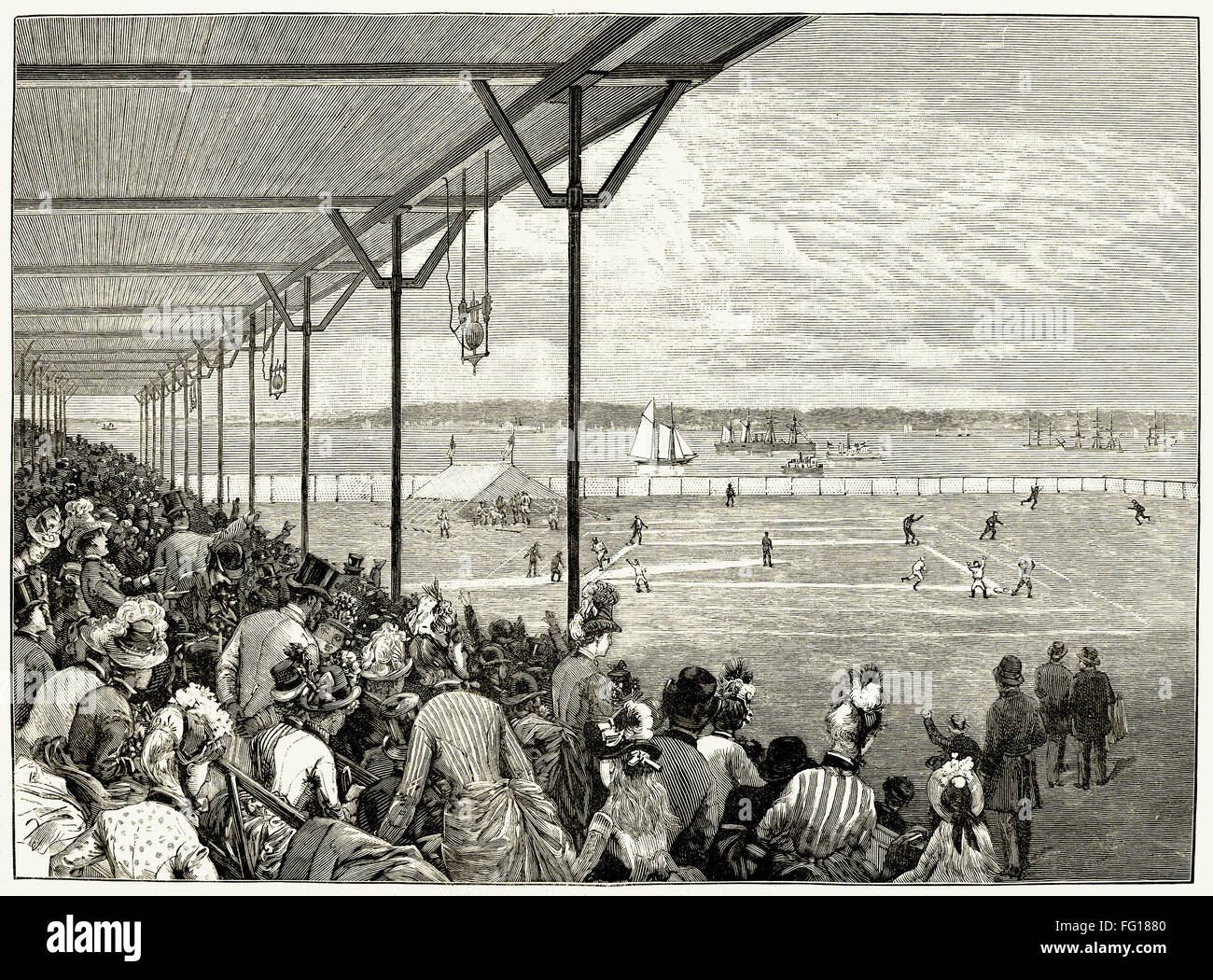 NEW YORK: BASEBALL, 1886. /n'The new grounds of the Metropolitan ...