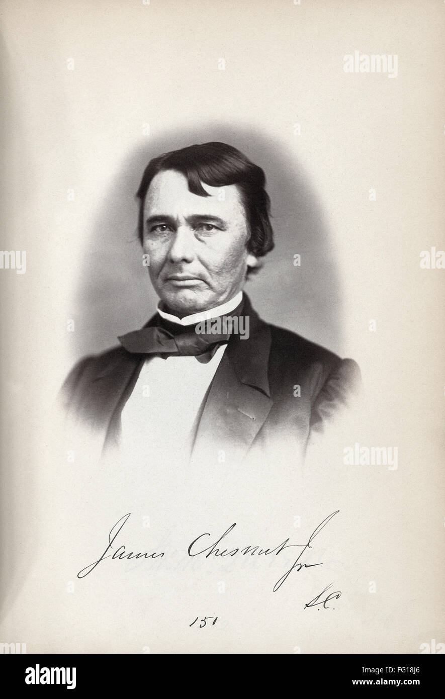 JAMES CHESNUT (1815-1885). /nLawyer and senator from South Carolina ...