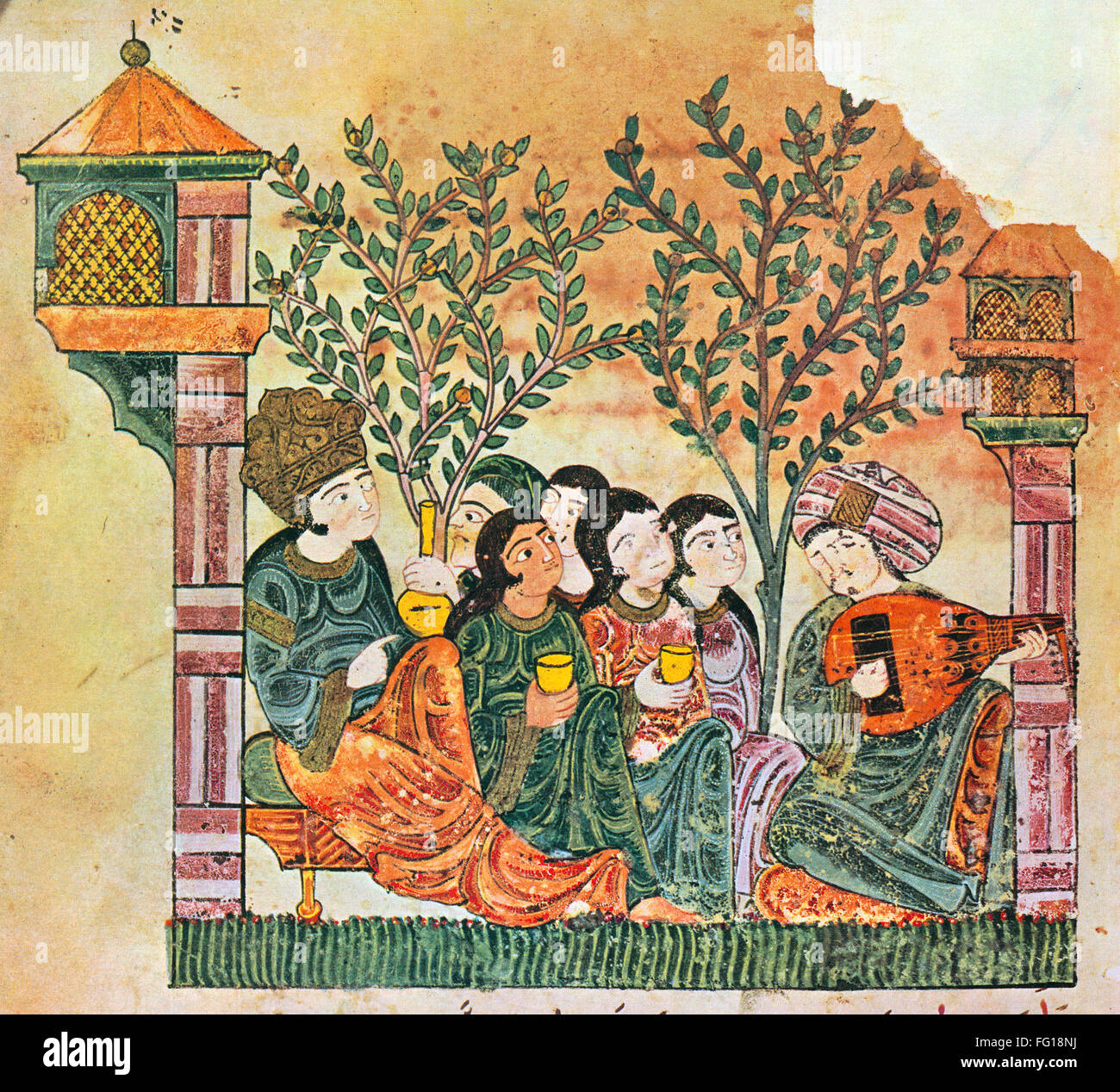 BAYAD & RIYAD, 13th CENTURY. /n'The Story of Bayad and Riyad.' Bayad ...