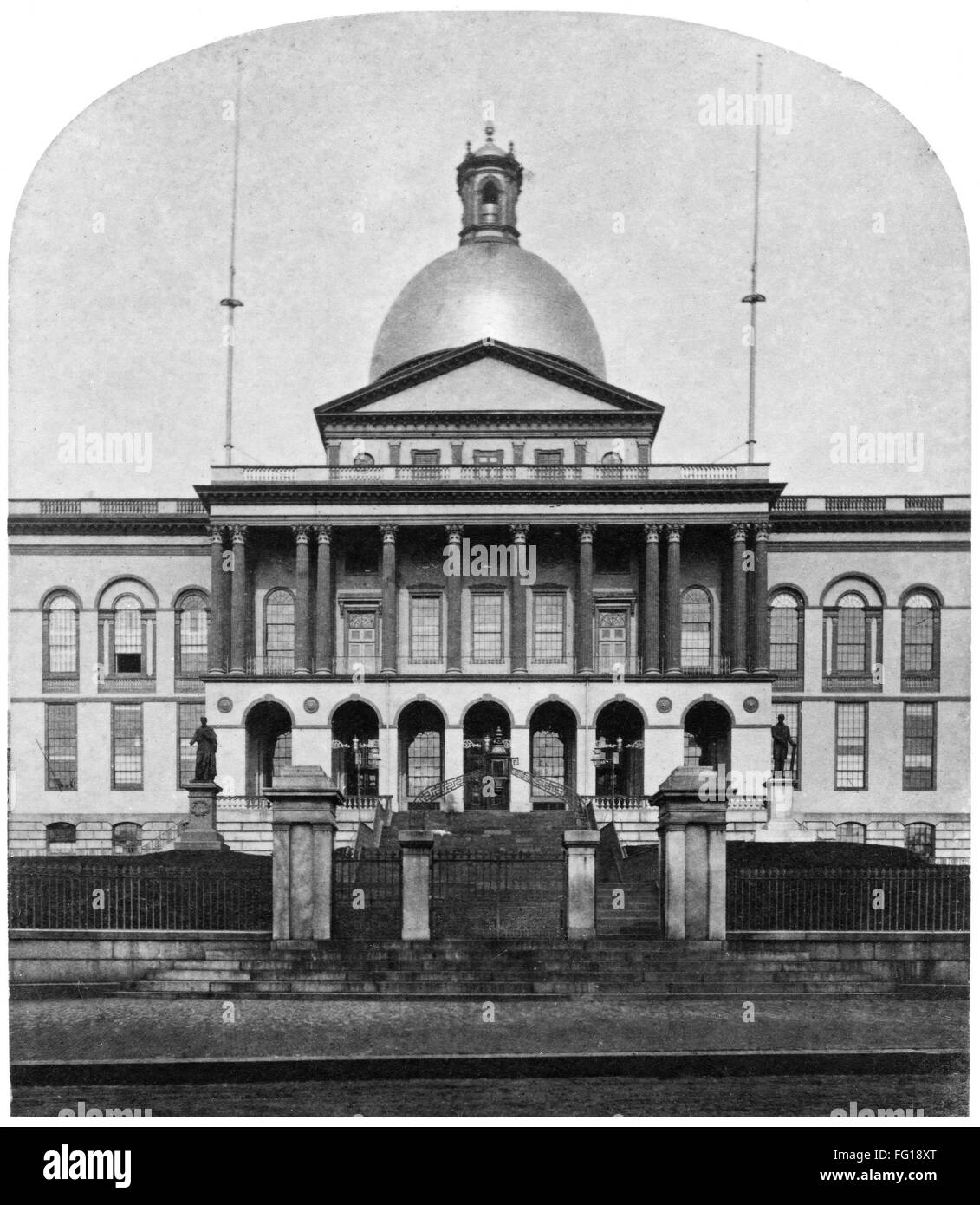 BOSTON: STATE HOUSE, 1879. /nThe Massachusetts State House in Boston ...