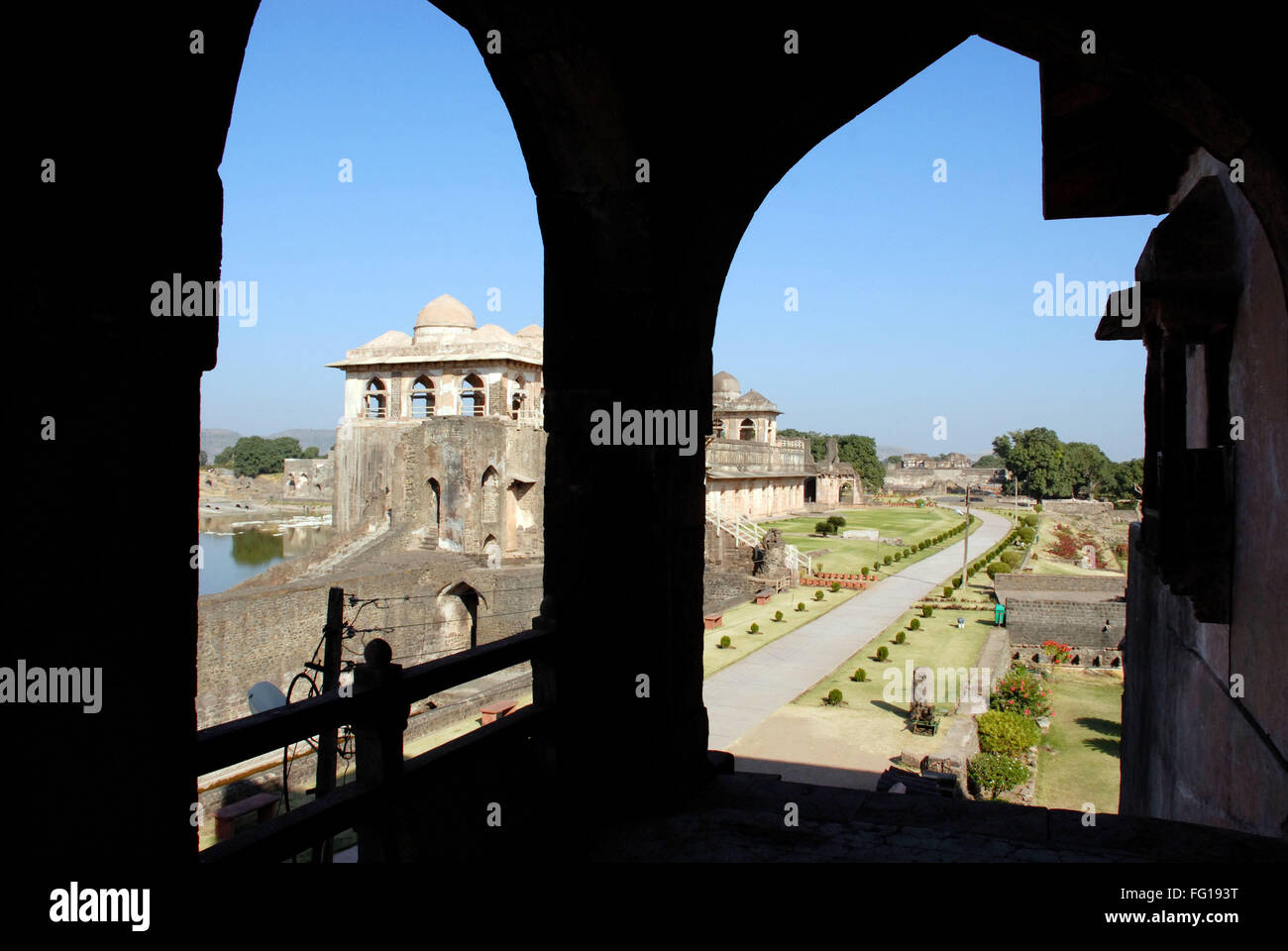 Jahaz Mahal , Mandu , District Dhar , Madhya Pradesh , India Stock ...