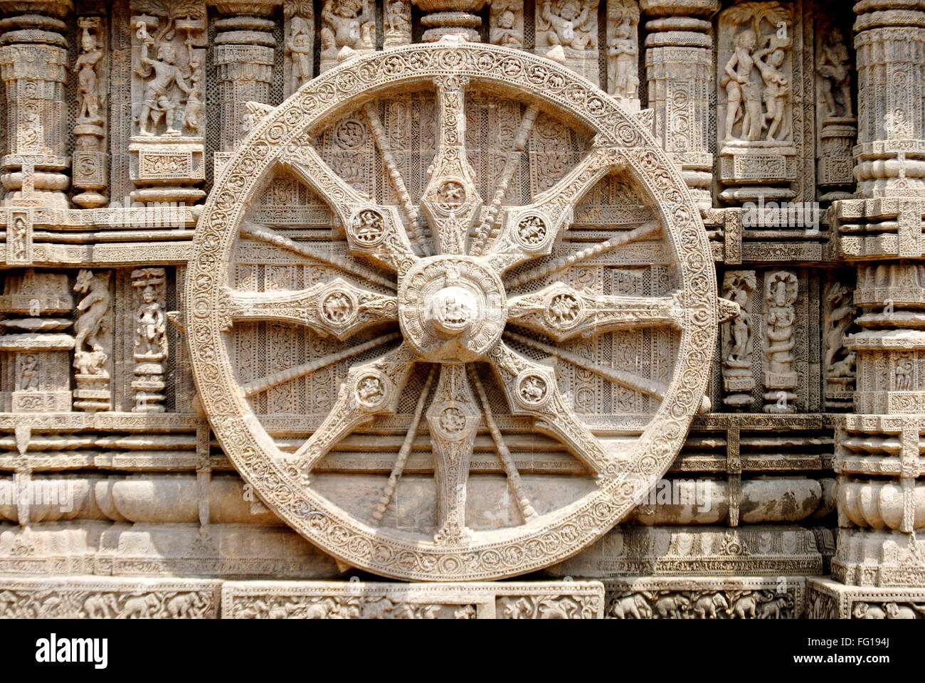 Wheel of Konarak Sun temple , Konarak , Bhubaneswar , Orissa , India ...