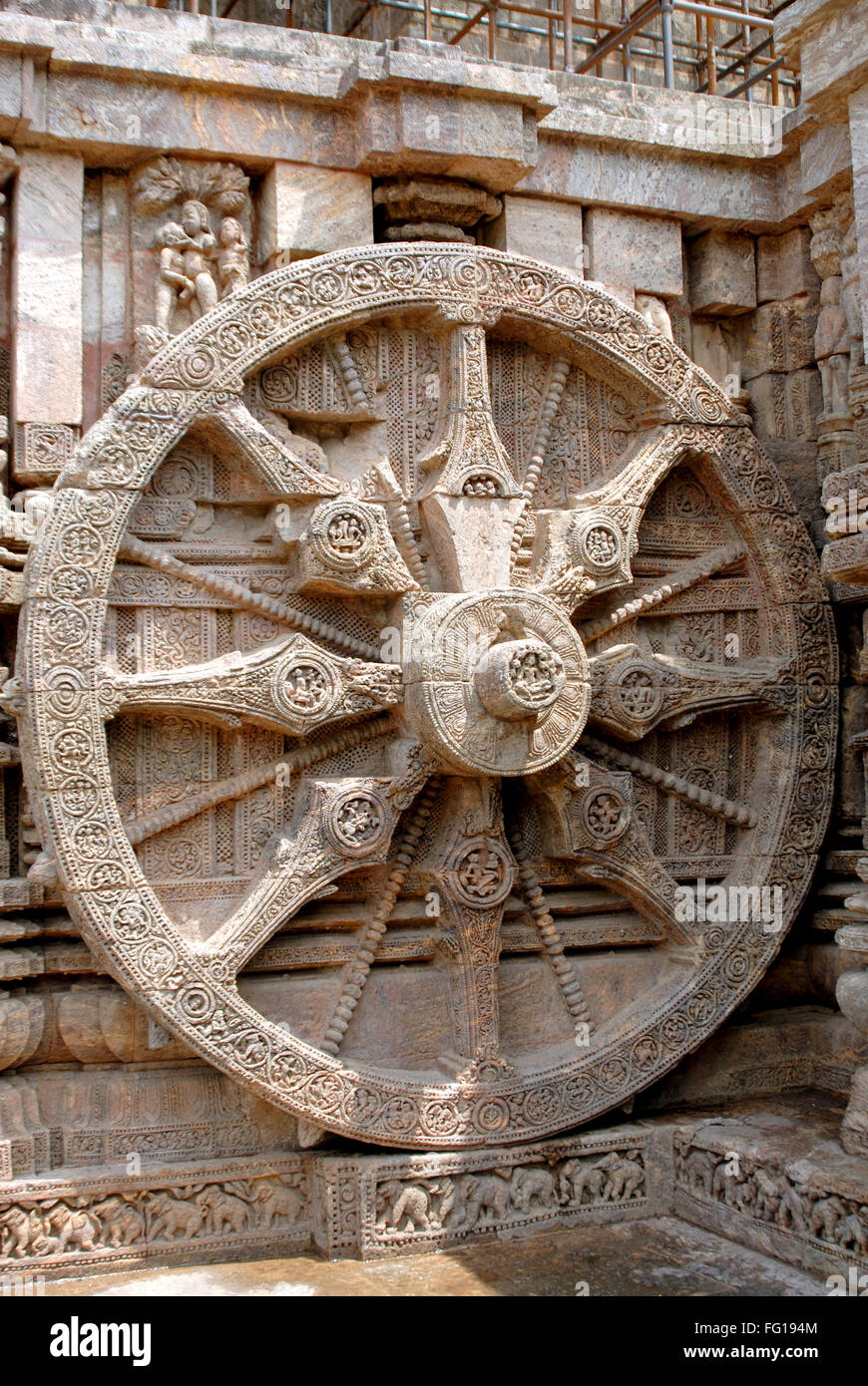 Wheel of Konarak Sun temple , Konarak , Bhubaneswar , Orissa , India ...