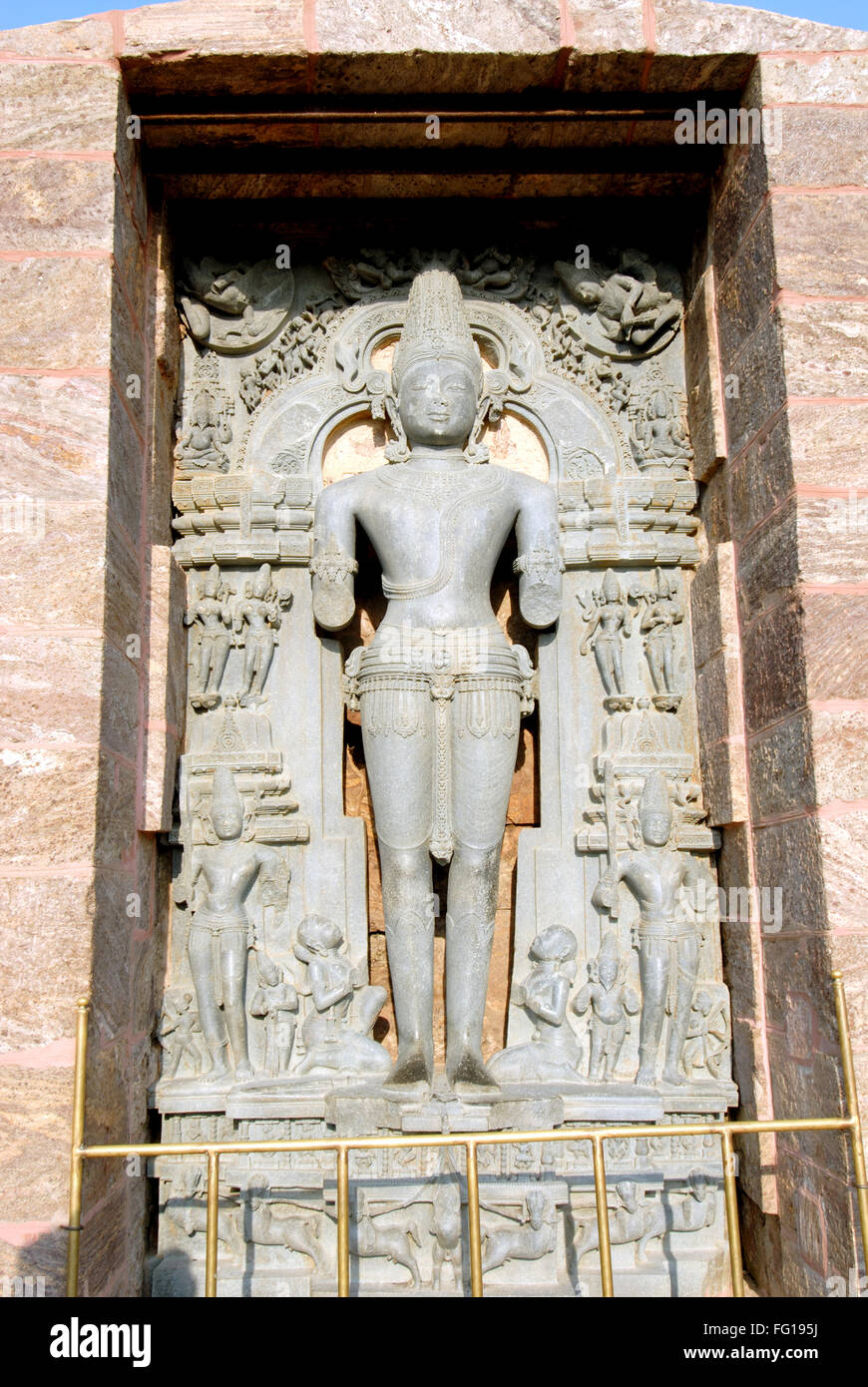 Ruined statue of vedic Sun god Surya or Arka at Konarak Sun temple ...