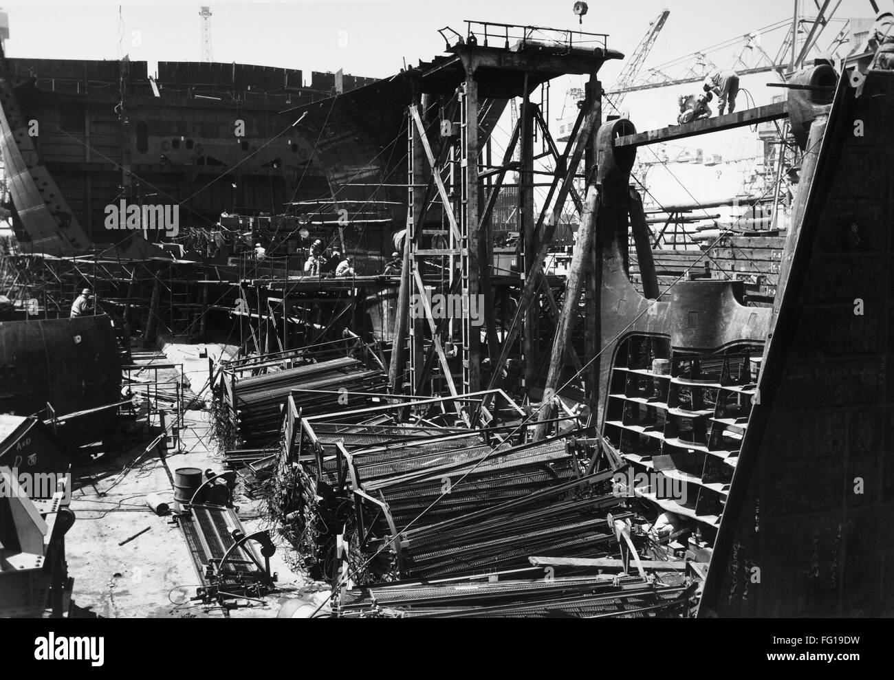 JAPAN: SHIPYARD, 1962. /nThe Yokohama Shipyard and Engine Works in ...