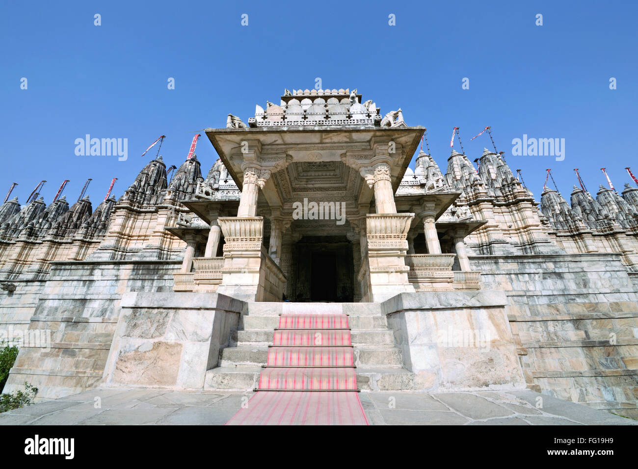 Adinath Jain Temple Ranakpur Rajasthan India Asia June 2010 Stock Photo ...