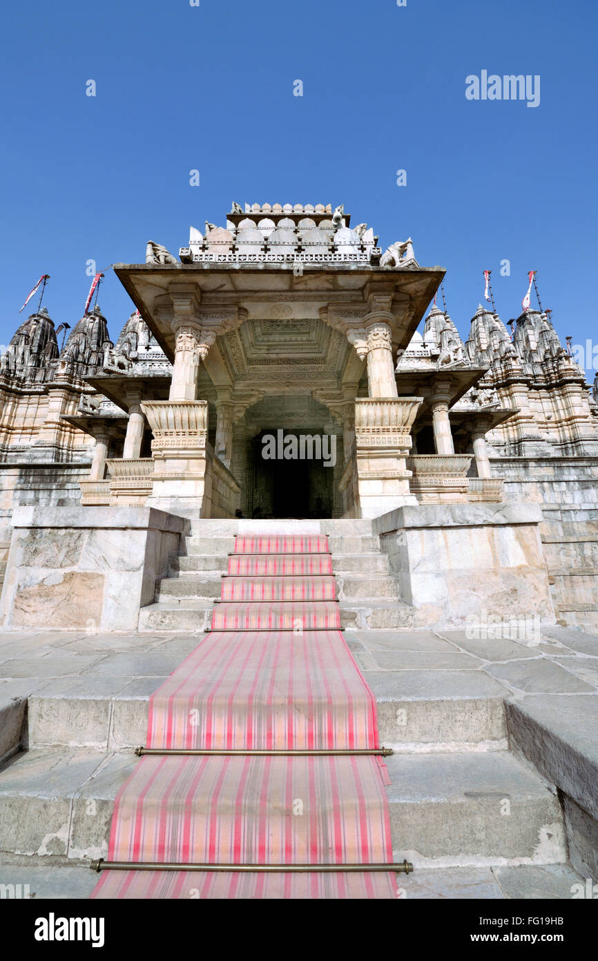 Adinath Jain Temple Ranakpur Rajasthan India Asia June 2010 Stock Photo ...