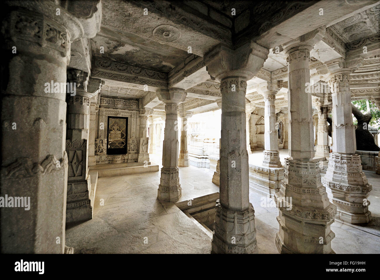 Adinath Jain Temple Ranakpur Rajasthan India Asia June 2010 Stock Photo ...