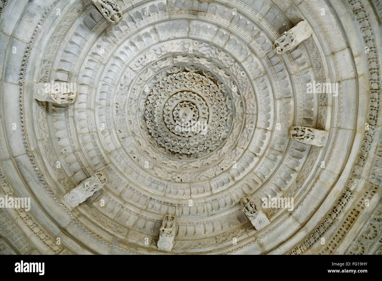 Adinath Jain Temple Ranakpur Rajasthan India Asia June 2010 Stock Photo ...