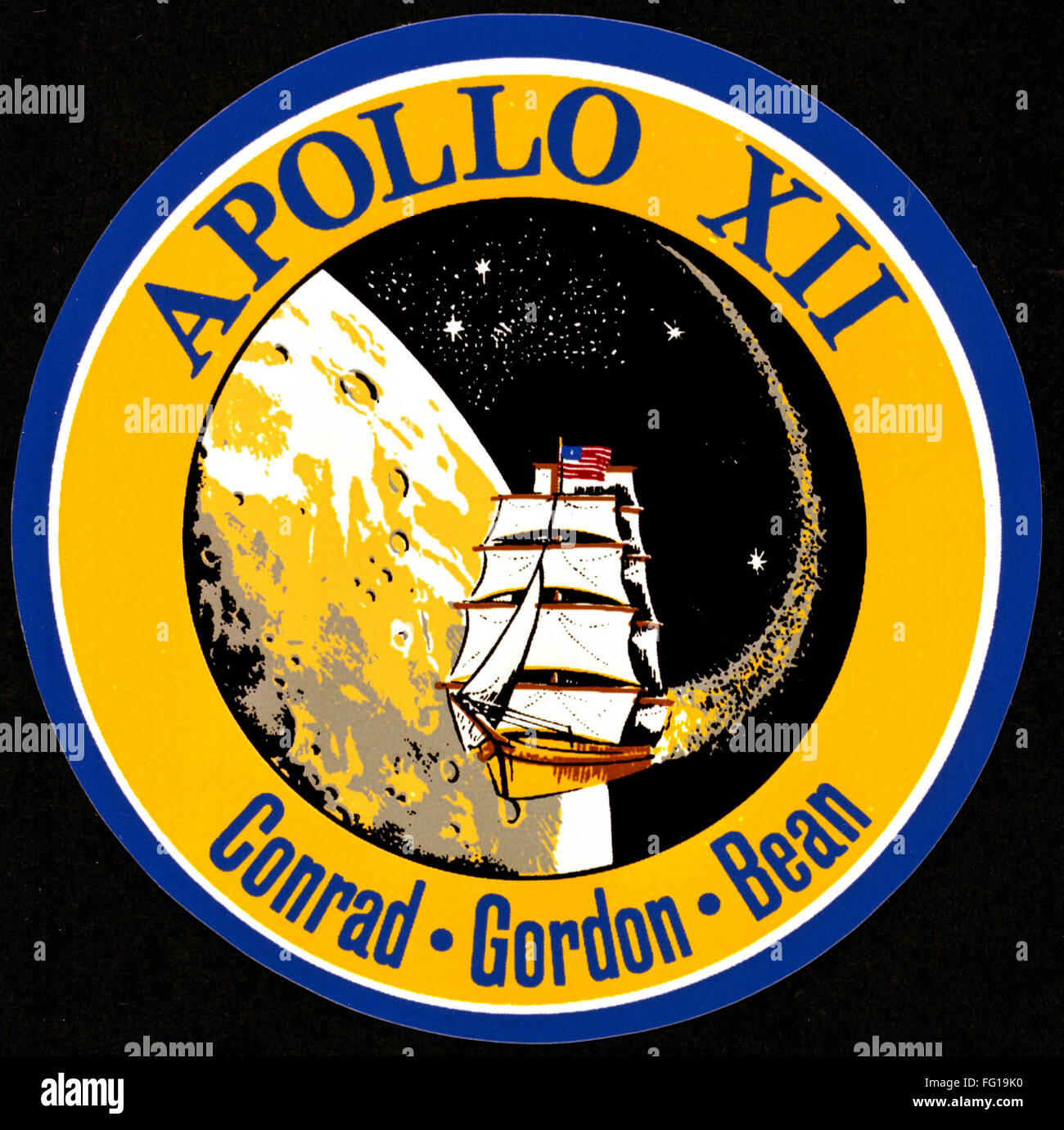 APOLLO 12: INSIGNIA, 1969. /nThe official insignia of the Apollo 12 ...